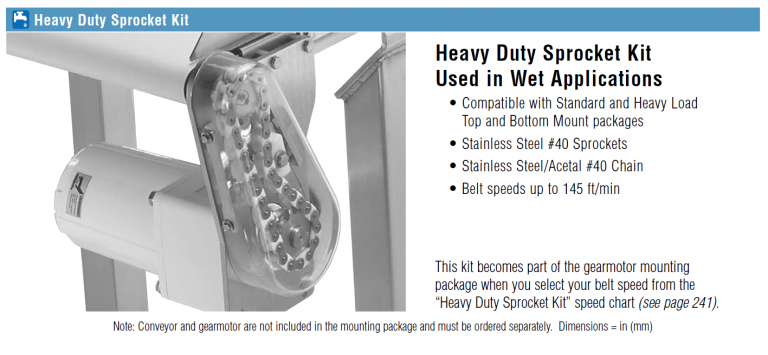 7200 Series and7300 Series Drive Mount Packages - Dorner Conveyors