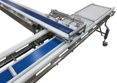 Tray Filling Conveyor with Retractable Tail - Dorner Conveyors