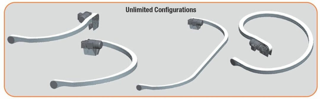 FlexMove Helical Bend Aluminum Flexible Conveyors - Dorner Conveyors