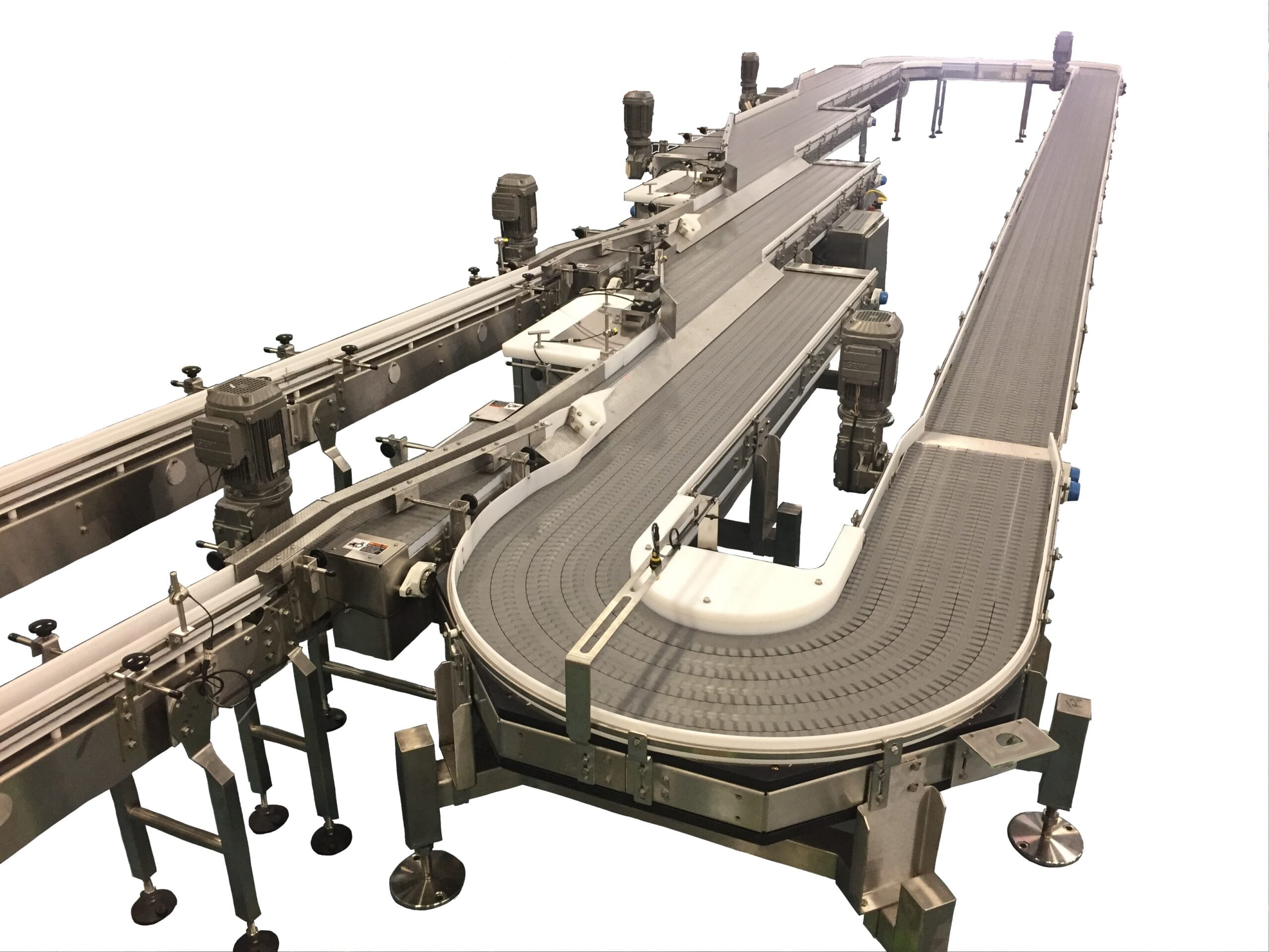 Pair Dorner Conveyors with Garvey Accumulators - Dorner Conveyors Pair Dorner Conveyors with Garvey Accumulators - Dorner Conveyors