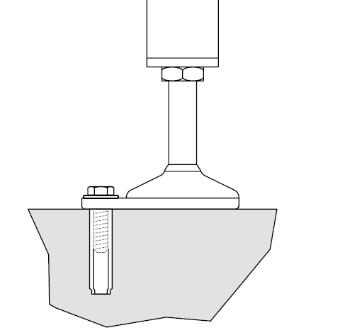 Sanitary floor anchor1 - Dorner Conveyors - Conveying Systems and ...